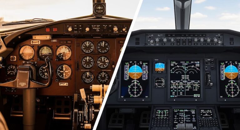 Vintage Cockpits vs. Modern Glass Panels: Then vs. Now - The Aviation Today
